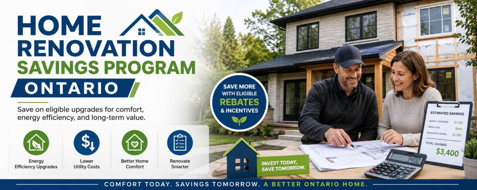 Ontario Home Renovation Savings Program 2026: Rebates Guide